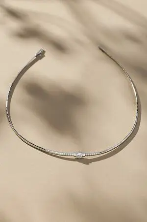 Anthropologie Delicate Collar Necklace - Silver