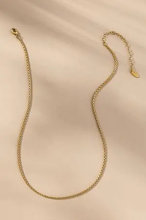 Anthropologie Water-resistant Chain Necklace - Gold
