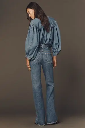 Paige Sofia Mid-rise Flare Jeans