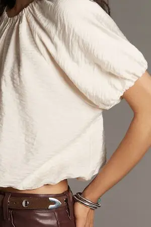 Anthropologie Crew-neck Bubble Top