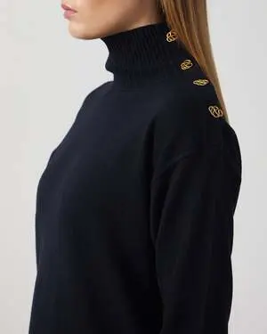 BY MALENE BIRGER Wool Knit Turtleneck Sweater
