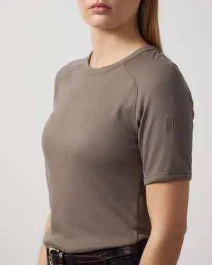 BY MALENE BIRGER Alezia Lyocell T-shirt - Chocolate