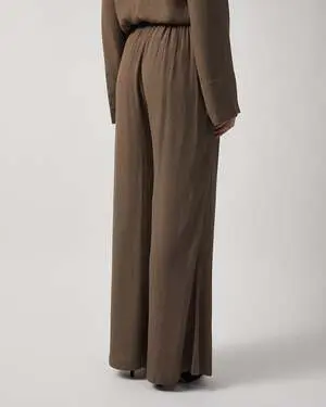 BY MALENE BIRGER Lucee Wide Leg Trousers - Chocolate