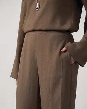 BY MALENE BIRGER Lucee Wide Leg Trousers - Chocolate