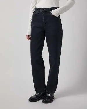 FRAME The Neat Astral Straight Leg Jeans - Washed Black