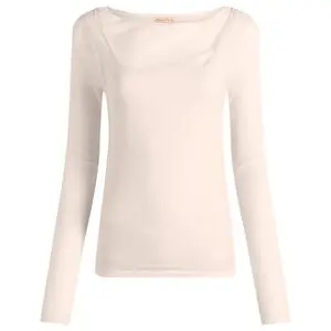 FRUITY BOOTY Double Layer Long Sleeve Top - Cream