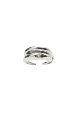 SIMUERO Sol Y Sombra Toe Ring - Silver & Yellow