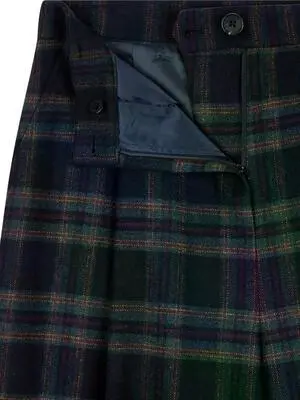 STUDIO TOMBOY Pleated Checkered Trousers