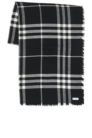 Burberry Giant Scarf In Black