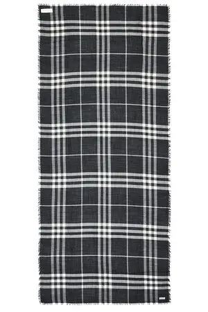 Burberry Giant Scarf In Black