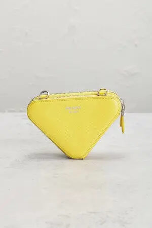 Prada Saffiano Triangle Shoulder Bag