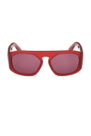 Emilio Pucci Rectangular Sunglasses - Shiny Opal Red & Rose