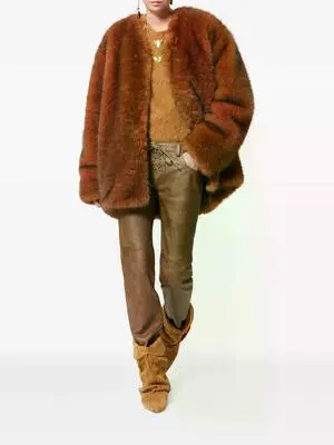 Isabel Marant Étoile Edrik Embossed Laser-perforated Suede Boots