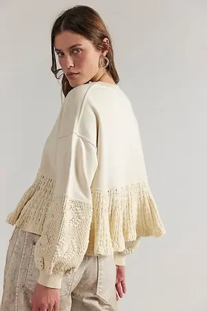 Free People Autumn Sweatshirt - Tofu