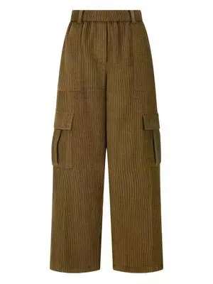 STUDIO TOMBOY Corduroy Texture Trousers - Brown