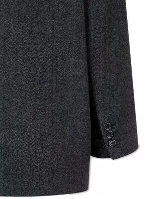 STUDIO TOMBOY Herringbone Pattern Wool Coat