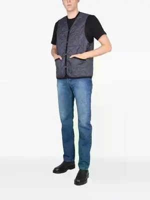 LAVENHAM Quilted-pattern Waistcoat
