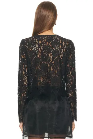FRAME Lace Blouse
