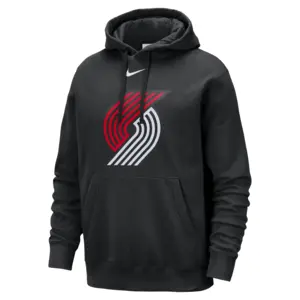 Nike Portland Trail Blazers Club Nba Pullover Hoodie - Black