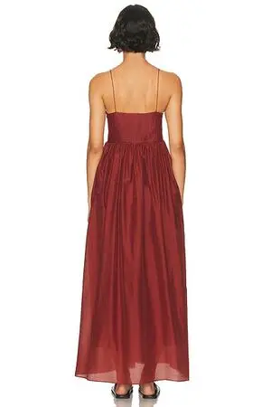 Matteau Empire Pintuck Bodice Maxi Dress