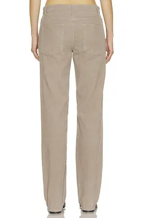 THE ROW Carlyle Corduroy Trousers - Light Pebble