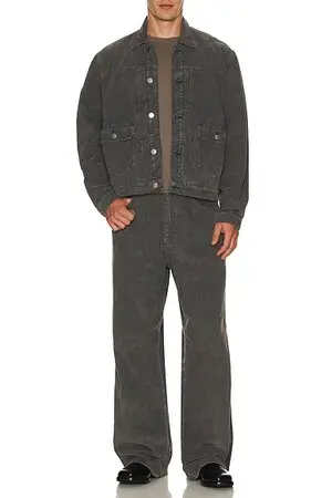 SUNFLOWER Super Wide Cord Pant - Grey