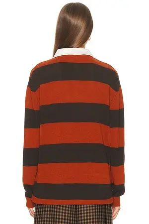 BODE Pine Stripe Polo Top