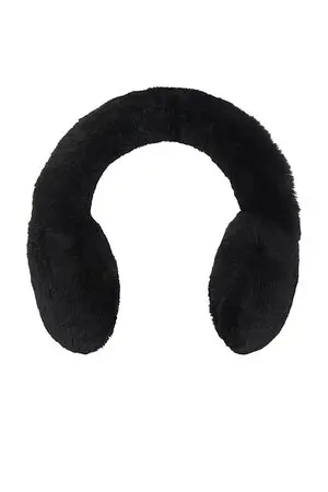 YVES SALOMON Rex Rabbit Earmuffs - Noir