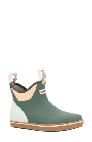 XTRATUF Waterproof Ankle Deck Boots - Garden Green