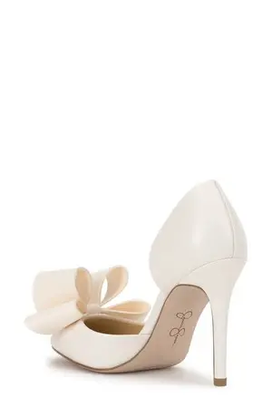 Jessica Simpson Pointed Toe D'orsay Pumps - Soft Ivory