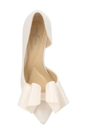 Jessica Simpson Pointed Toe D'orsay Pumps - Soft Ivory
