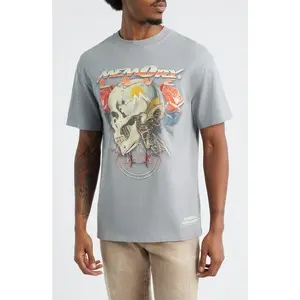 MEMORY LANE Skull Roses Cotton Graphic T-shirt