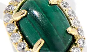 Kendra Scott Daphne Crystal Frame Malachite Huggie Hoop Earrings