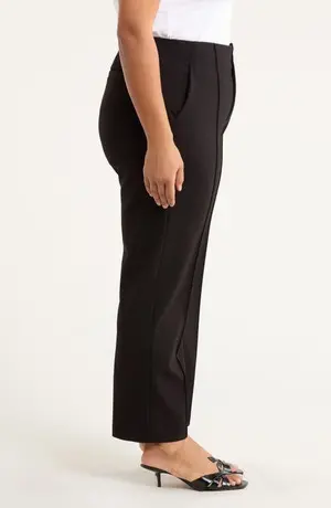 LIVERPOOL Pintuck Pleat Front Slim Leg Pants