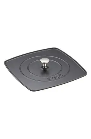 STAUB Cast Iron Grill Press - Matte Black