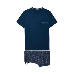 HOM Broceliande Short Pajama Set - Navy Print