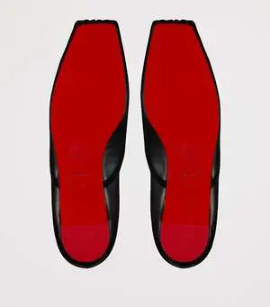 CHRISTIAN LOUBOUTIN Cassiasticina Leather Ballet Flats - Black