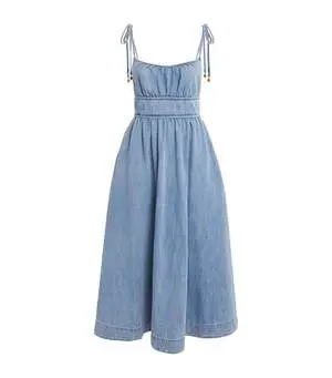Women's Fit-and-Flare Denim Dresses