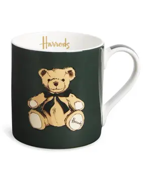 Harrods Bone China Henry Bear Mug - Green