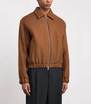 Ami Boiled Wool Bomber Jacket