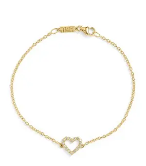 JENNIFER MEYER Diamond Heart Bracelet - Gold