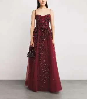 Zuhair Murad Floral Sequinned Gown