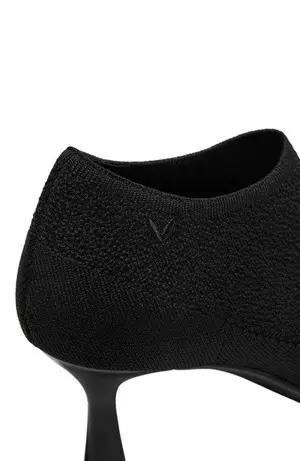 Vivaia Pointed-toe Mid-heel Boots With Detachable Knit Leg Warmers - Black