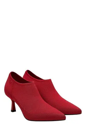 Vivaia Pointed-toe Mid-heel Boots With Detachable Knit Leg Warmers