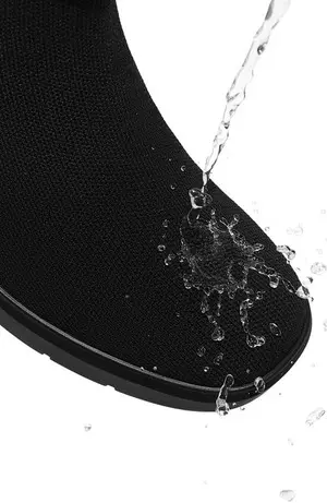 Vivaia Gisella Square-toe Water-repellent Heeled Boots - Black