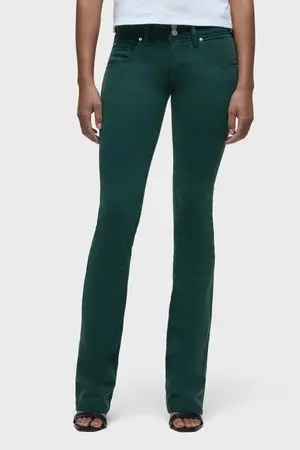 Hudson Jeans Beth Mid-rise Baby Bootcut Jean - Darkest Spruce
