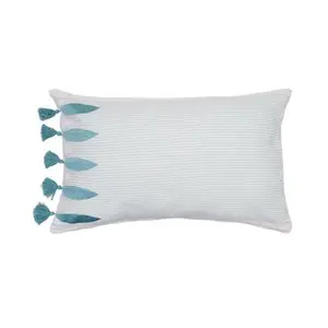 C&F HOME Tassel Fish Cotton Blend Accent Pillow - Blue
