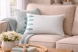 C&F HOME Tassel Fish Cotton Blend Accent Pillow