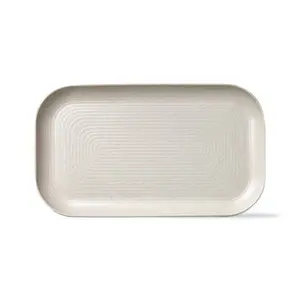 TAG Cream Brooklyn Melamine Serving Platter Dishwasher Safe - Beige