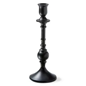 TAG Westport Cast Aluminum Taper Candle Holder Medium - Black
